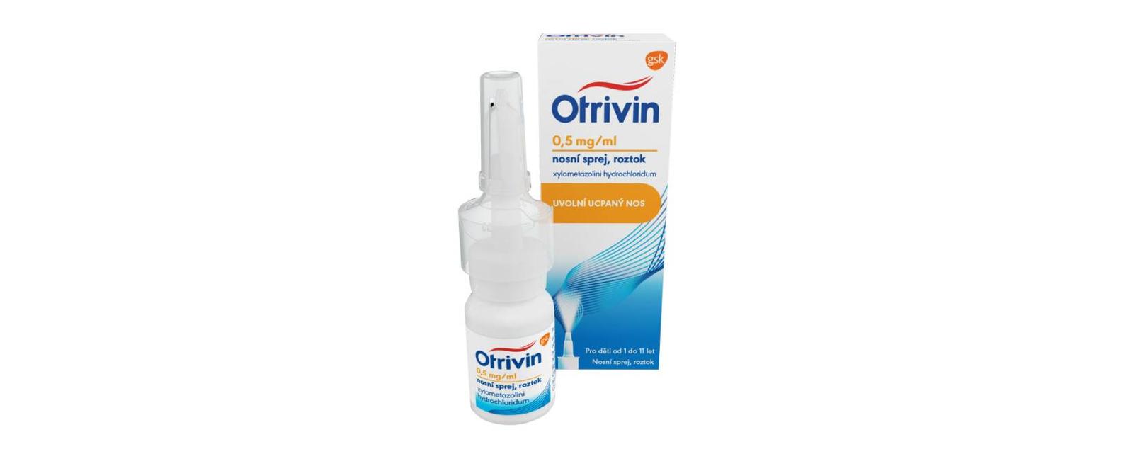 Recenze Otrivin 0,5mg/ml - nosního spreje - Modrý koník