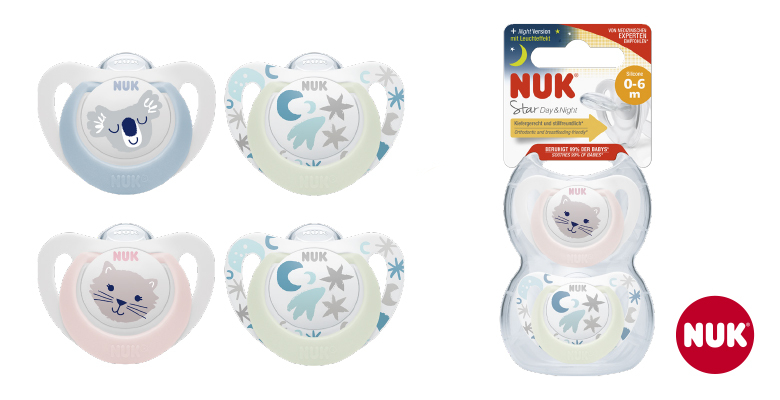 Recenze na NUK dudlík Star Den & Noc - Recenze/hodnocení - Modrý koník